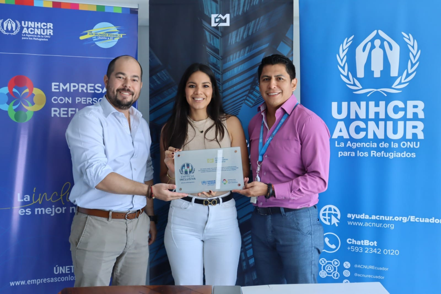 La Cámara Empresarial de Manta es reconocida como Empresa Inclusiva por ACNUR Un compromiso con ...